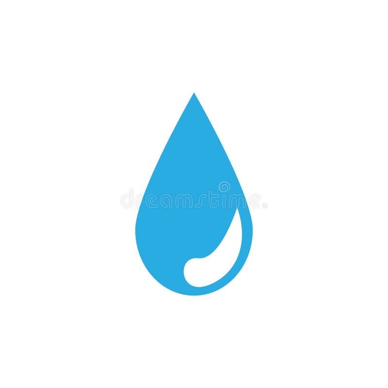 Abstract of Blue Water Drop Vector Template Stock Vector - Illustration ...