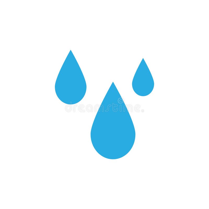 Abstract of Blue Water Drop Vector Template Stock Vector - Illustration ...