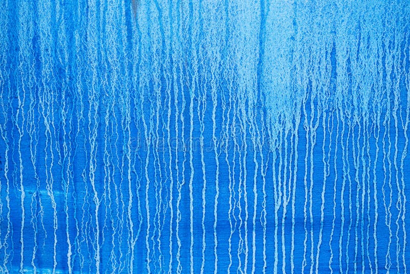 Abstract Blue Water Flow on Cement Texture and BackgroundÂ with Wall ...