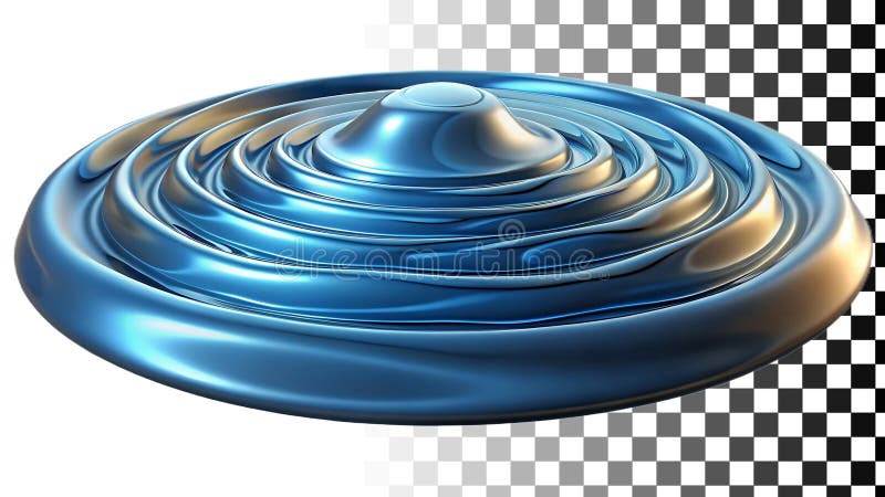 Abstract Blue Water Ripple Vortex Concentric Circles Liquid Surface Png ...
