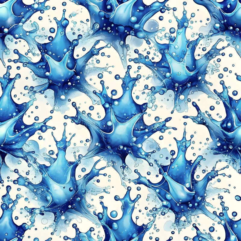 Water Splash Pattern Stock Illustrations – 212,213 Water Splash Pattern ...