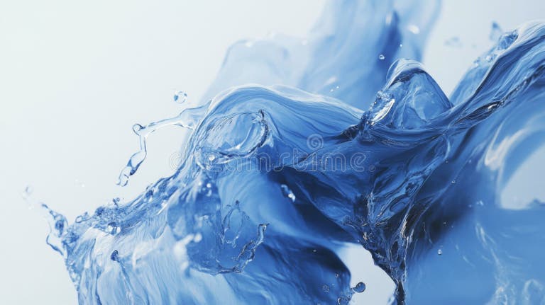 Abstract Blue Water Splash Texture Background Stock Illustration ...