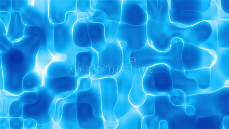 Abstract Blue Water Surface Moving Gently with Reflected Light Effects ...