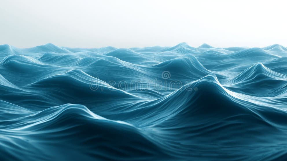 Abstract Blue Water Wave Pattern Stock Illustration - Illustration of ...