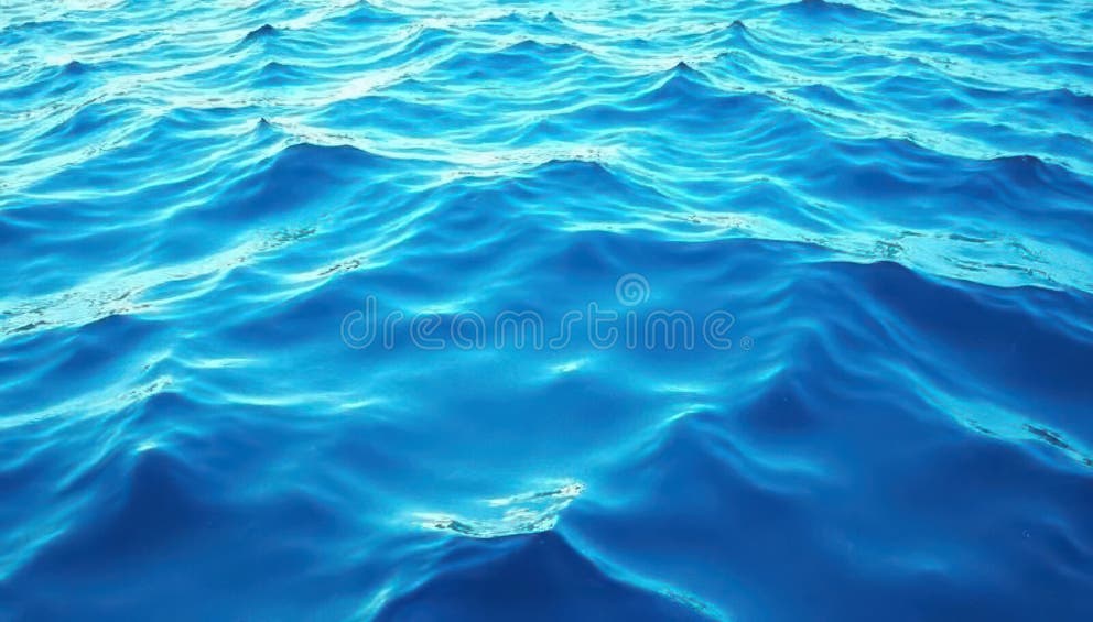 Abstract Blue Water Wave Texture, Seamless Pattern, Wave, Smooth Stock ...