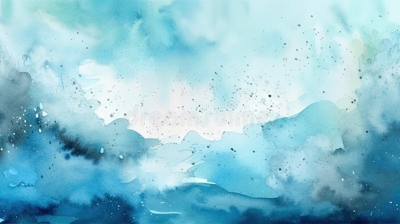 Abstract Blue Watercolor Background for Invitations and Posters. Stock ...