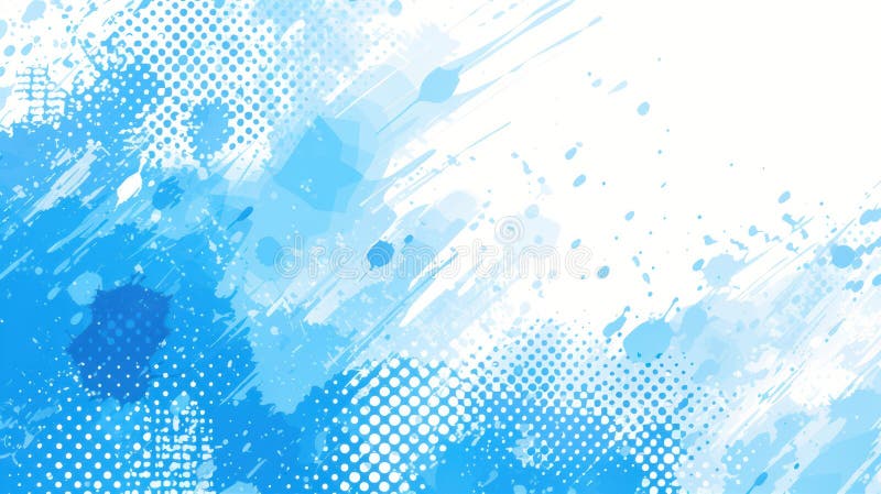 Abstract Blue Watercolor Background with Paint Stock Illustration ...