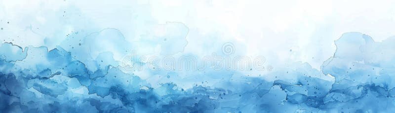 Abstract Blue Watercolor Background with White Gradient Stock ...