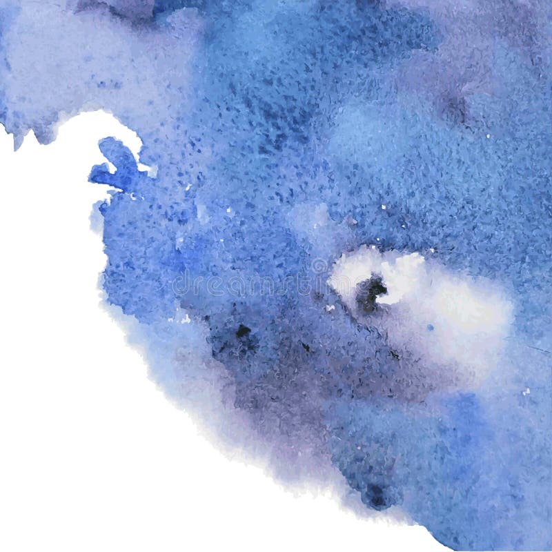 Abstract Blue Watercolor Background for Your Design Stock Vector ...