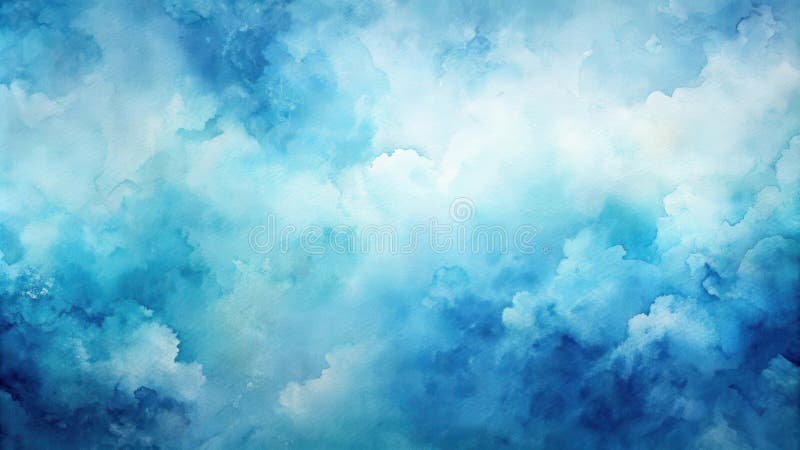 Abstract Blue Watercolor Cloud Background Texture for Design ...