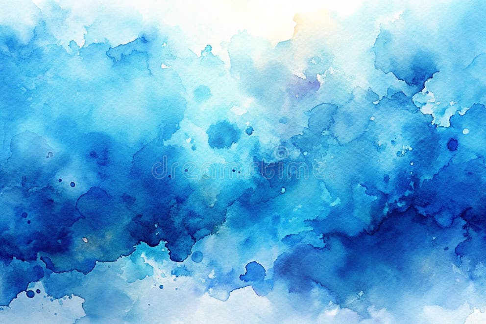 Abstract Blue Watercolor High-Resolution Blue Background Stock ...