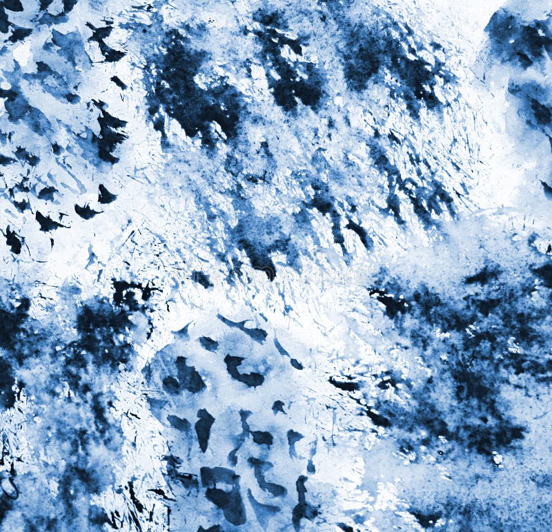 Abstract Blue Watercolor on Paper Texture As Background. Christmas ...