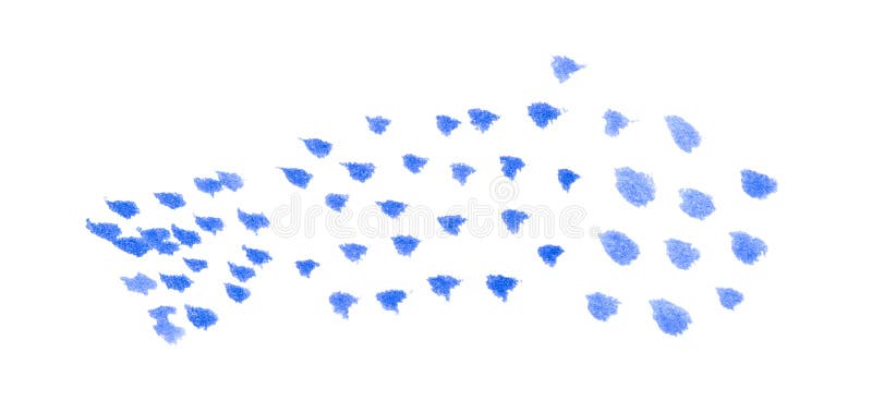 Abstract Blue Watercolor Splash in Dynamic Triangle Shape on White ...