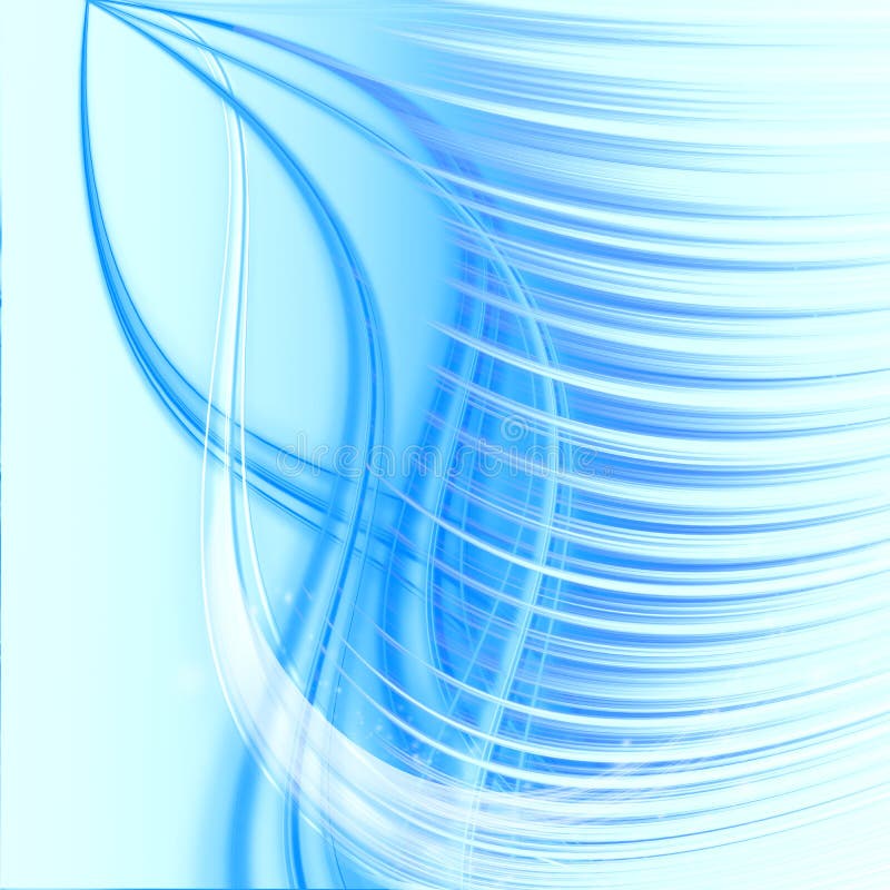 Abstract blue wave stock illustration. Illustration of light - 18257809
