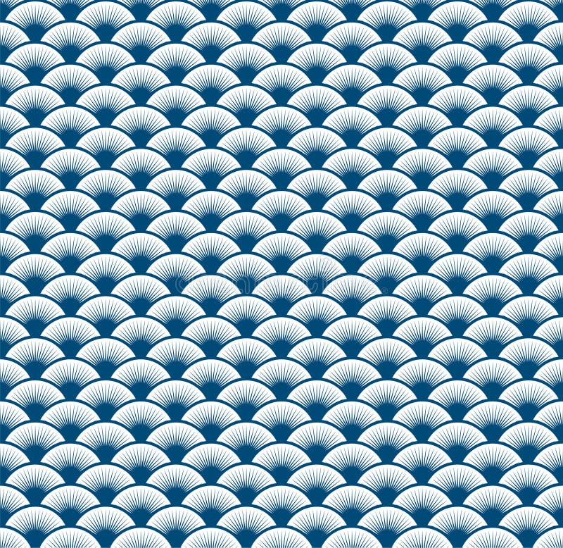 Abstract Blue Wave Circle Pattern Background Stock Vector ...