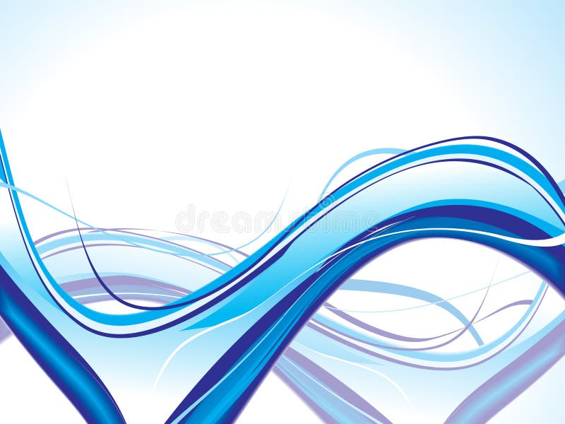 Abstract blue wave stock illustration. Illustration of bubbles - 19485163