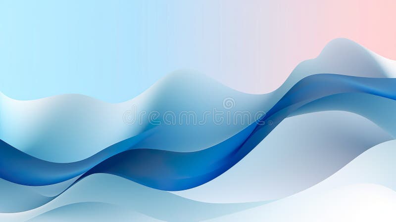 Abstract Blue Wave Background Aesthetic Marvelous Scenery Design Stock ...