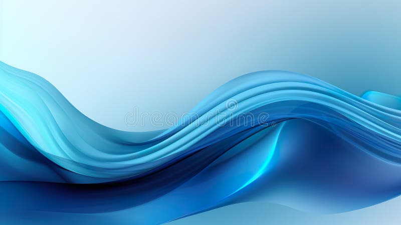 Abstract Blue Wave Background Aesthetic Marvelous Scenery Design Stock ...
