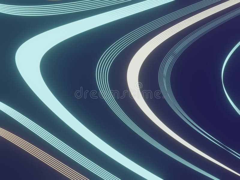 Abstract Blue Wave Background. 3d Rendering. 3d Illustration Stock ...