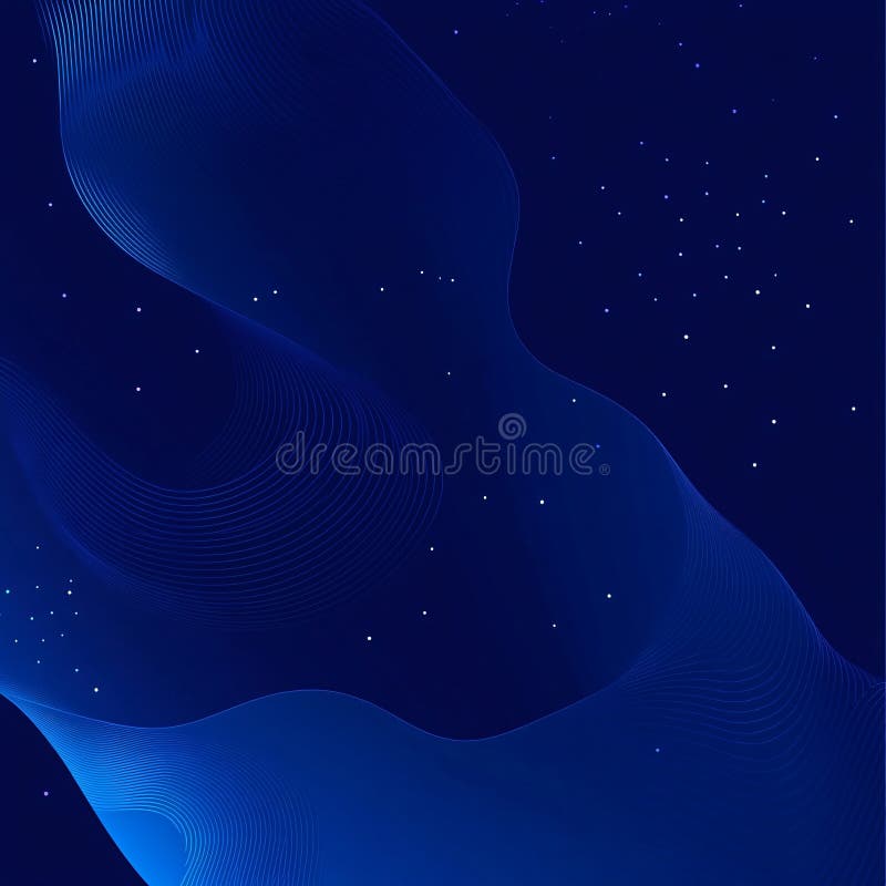 Abstract Blue Wave Background Deep Space Nebula High Quality Image ...