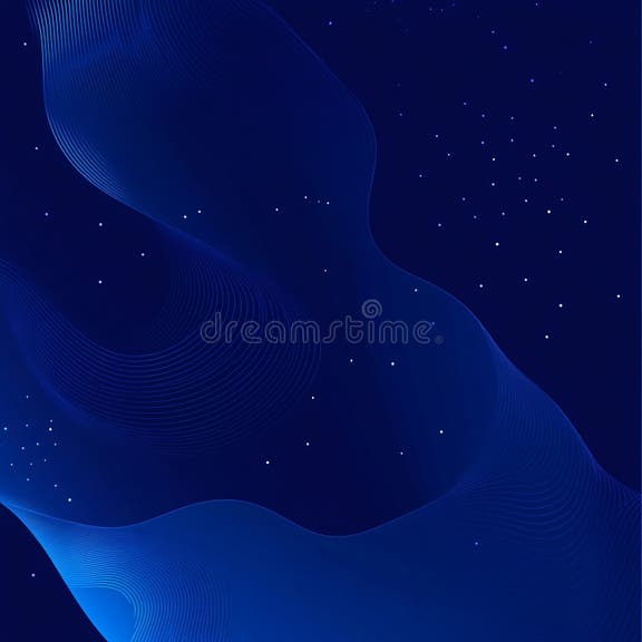 Abstract Blue Wave Background Deep Space Nebula High Quality Image ...