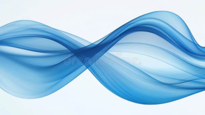 Abstract Blue Wave Background Design Stock Illustration - Illustration ...