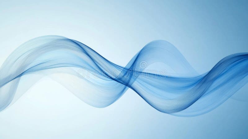Abstract Blue Wave Background Design Stock Illustration - Illustration of energy, creative ...
