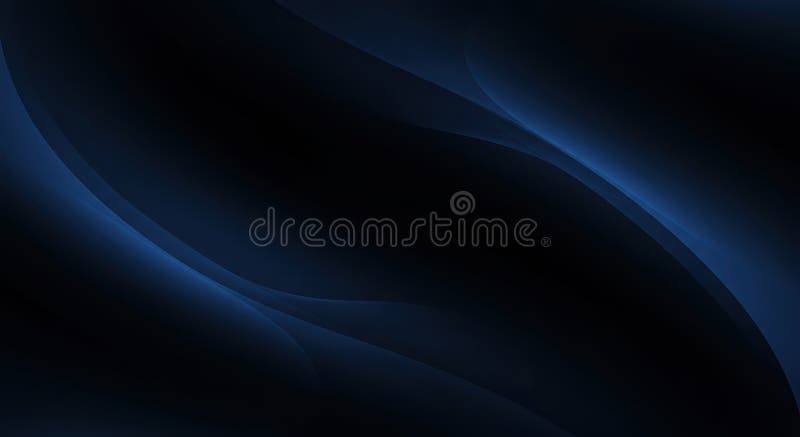 Dark Blue Abstract Waves stock illustration. Illustration of dark ...