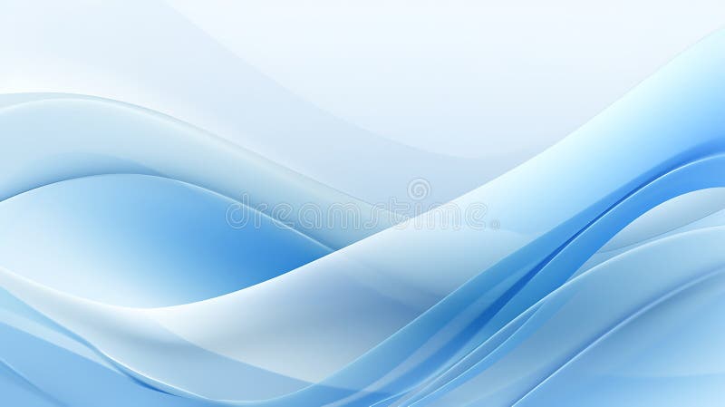 Abstract Blue Wave Background Design Illustration Stock Illustration ...