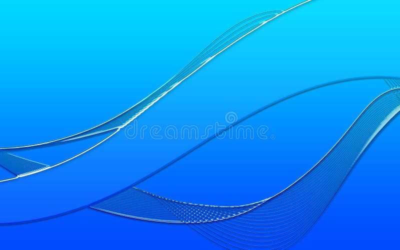 Abstract Blue Wave Background Design 4K Background Stock Illustration ...