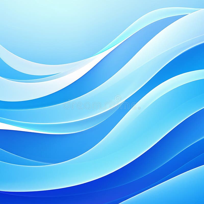 Abstract Blue Wave Background Design for Modern Presentations Stock Illustration - Illustration ...