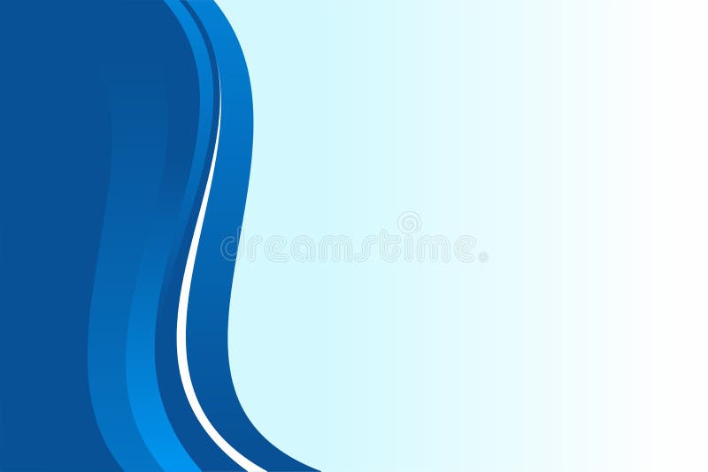 Abstract Blue Wave Background Design Template Vector Stock Vector ...