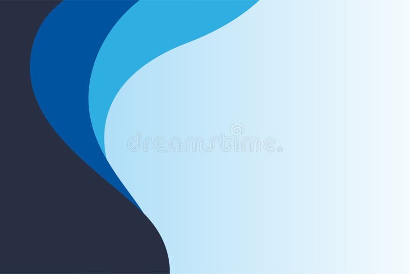 Abstract Blue Wave Background Design for Text Stock Vector ...