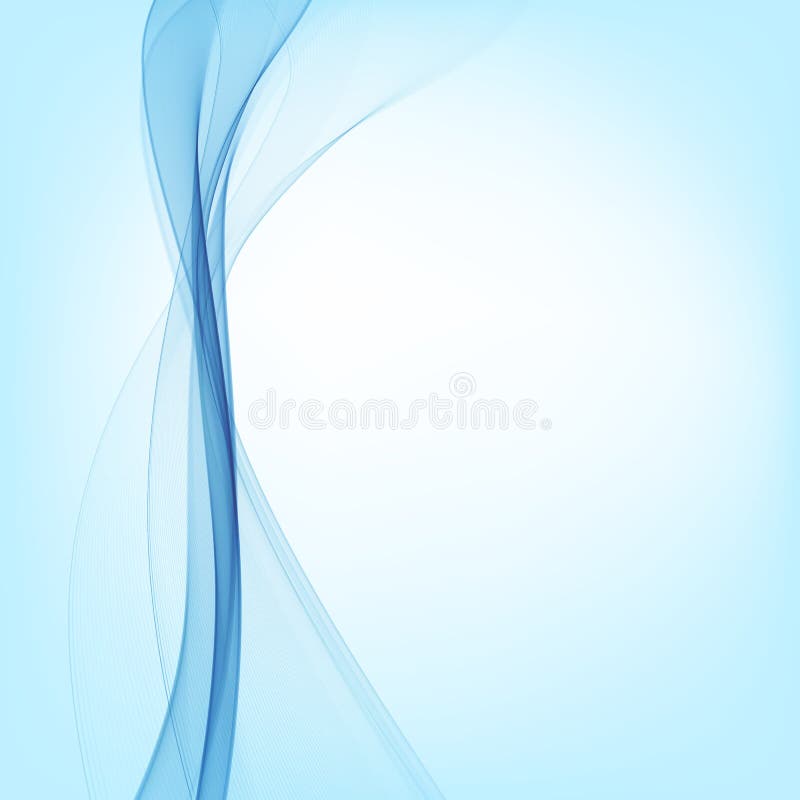 Abstract Blue Wave Background Blue Wave Flow Stock Vector ...