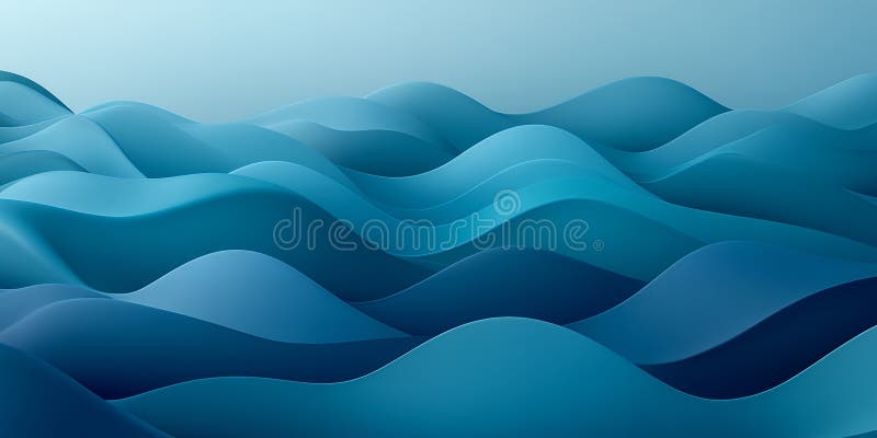 Abstract Blue Wave Background Ocean Water Curve Sea Design Stock ...
