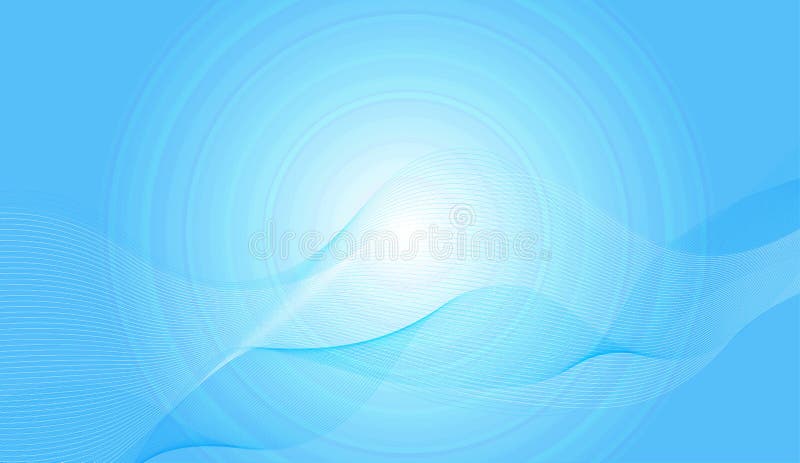 Abstract Blue Wave Background,Sky Blue Stock Illustration ...