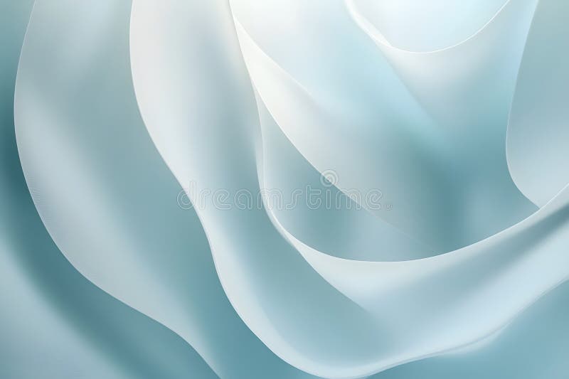 Abstract Blue Wave Background: Soft, Smooth Curves, Elegant Design ...