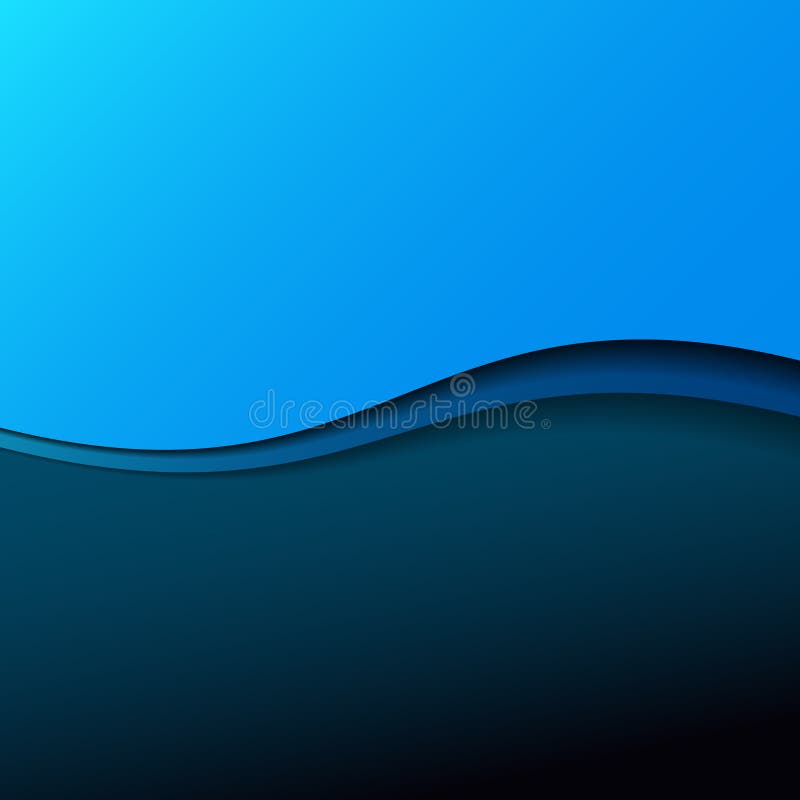 Abstract Blue Wave Background with Stripes Stock Vector - Illustration ...