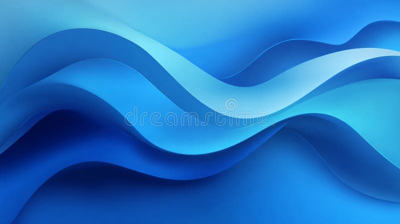 Abstract Blue Wave Background Vector Illustration for Design Projects ...