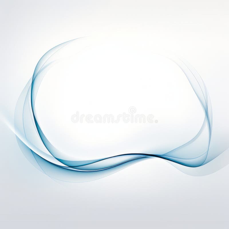 Abstract Blue Wave Background with White Space for Text Stock ...