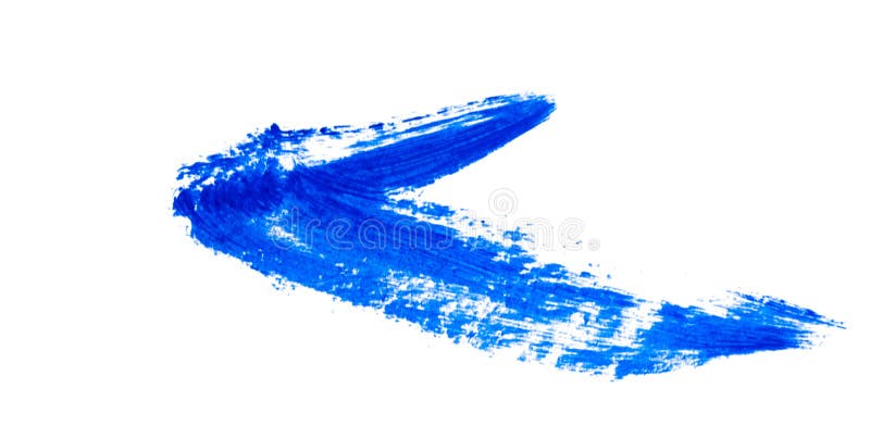 Abstract Blue Wave Brush Stroke Isolated on White Background Stock ...