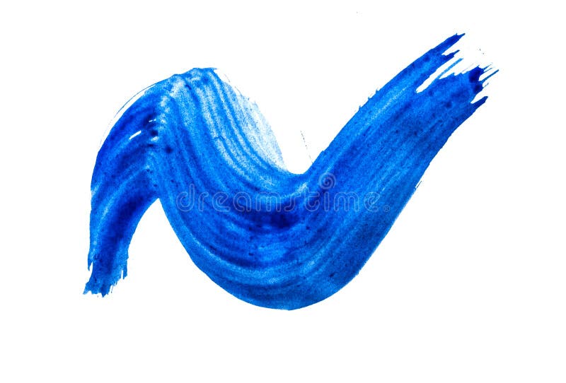 Abstract Blue Wave Brush Stroke Stock Illustration - Illustration of ...