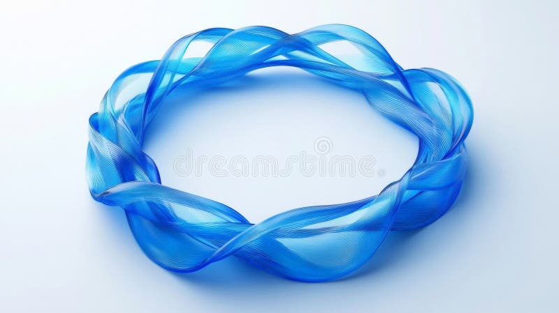 Abstract Blue Wave Circular Design Stock Illustration - Illustration of ...