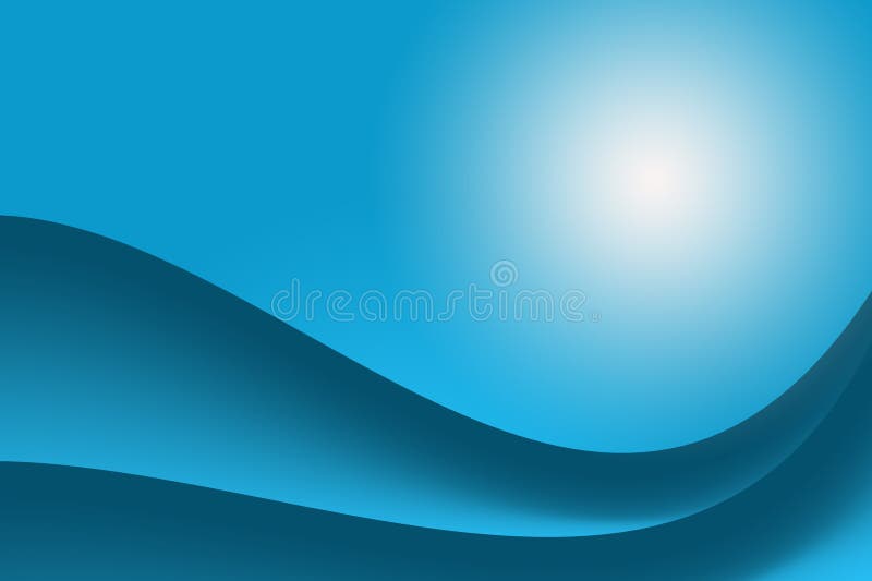Abstract Blue Wave Background with Flow Pattern. Stock Illustration ...