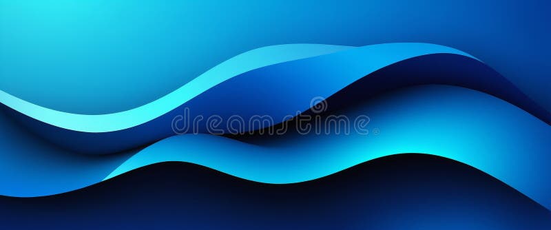 Abstract Blue Wave Design with Fluid Shapes and Modern Gradient ...