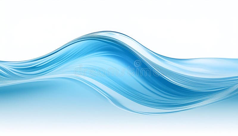 Abstract Blue Wave Design for Modern Art and Decor Stock Photo - Image ...