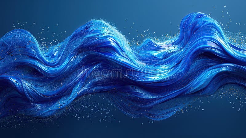 Abstract Blue Wave stock illustration. Illustration of creative - 327277347