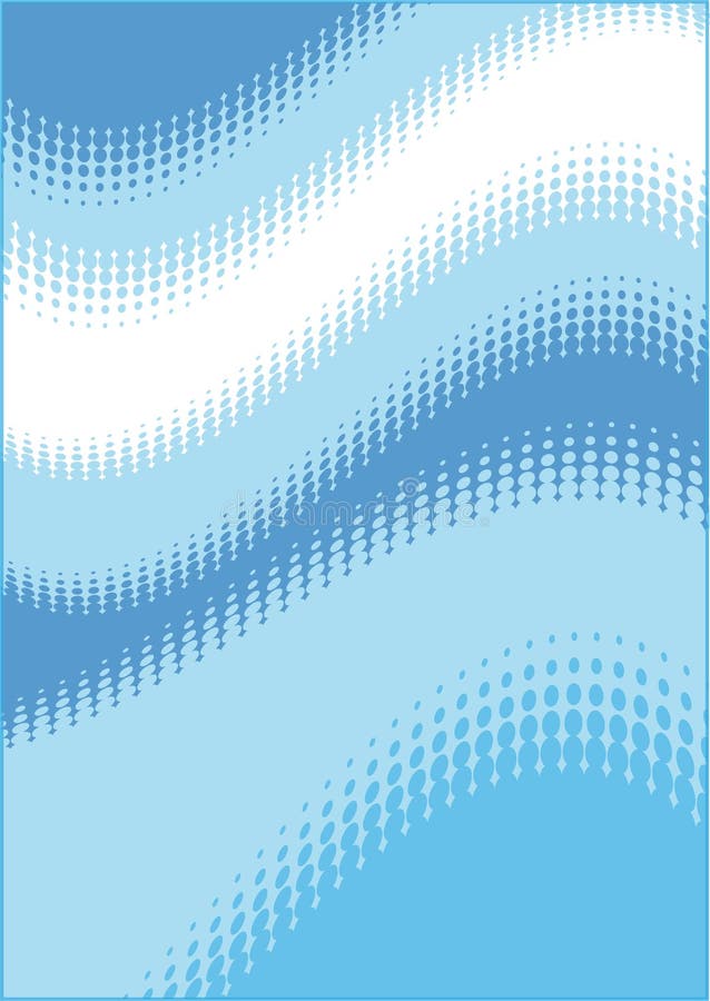 Abstract Blue Wave Dot Background Stock Vector - Illustration of ...