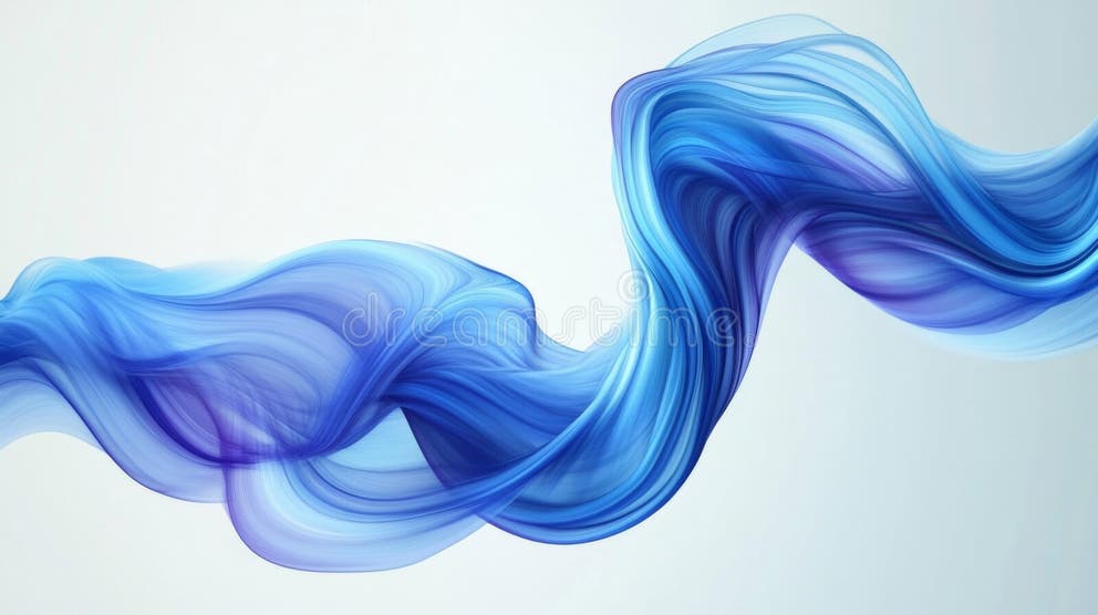 Abstract Blue Wave Fabric Texture Design Stock Illustration ...