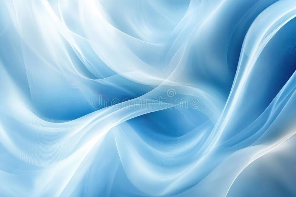 Abstract Blue Wave Fluid Background with Flowing Gradients Stock Image ...